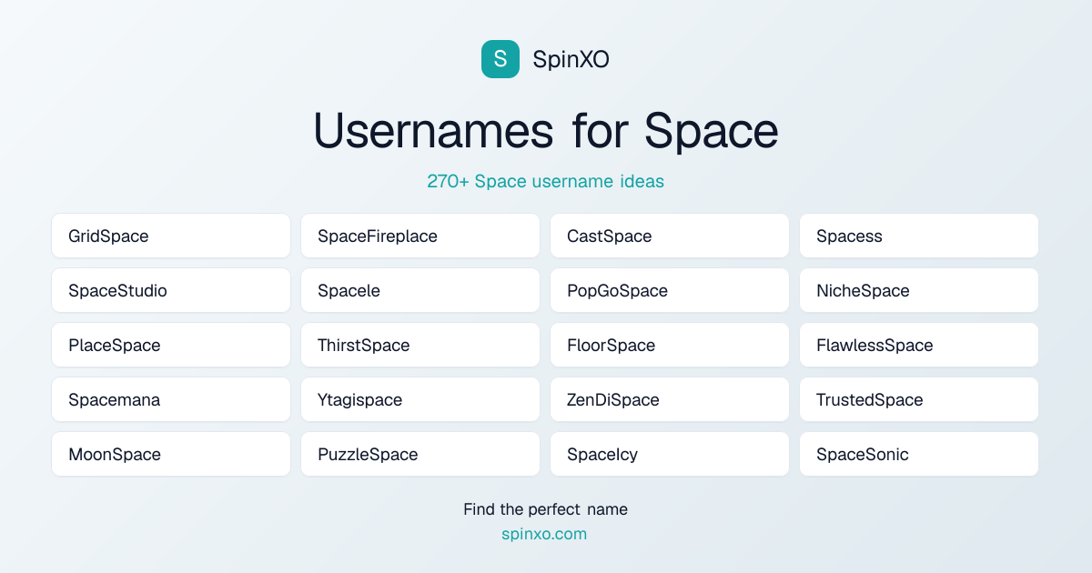 Space Username Ideas - 300+ Aesthetic, Cute & Cool Names | SpinXO